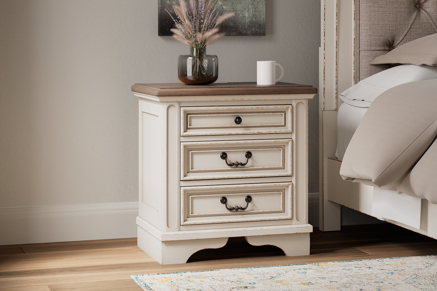 Ashley Express - Realyn Three Drawer Night Stand – Furniture Depot, Inc ...